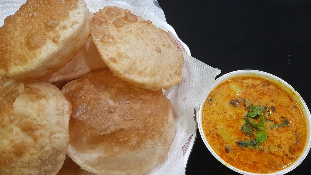 Hyderabadi Saag Puri 🥘 ||Recipe ||Restaurant Style ||Famous Hyderabadi ...