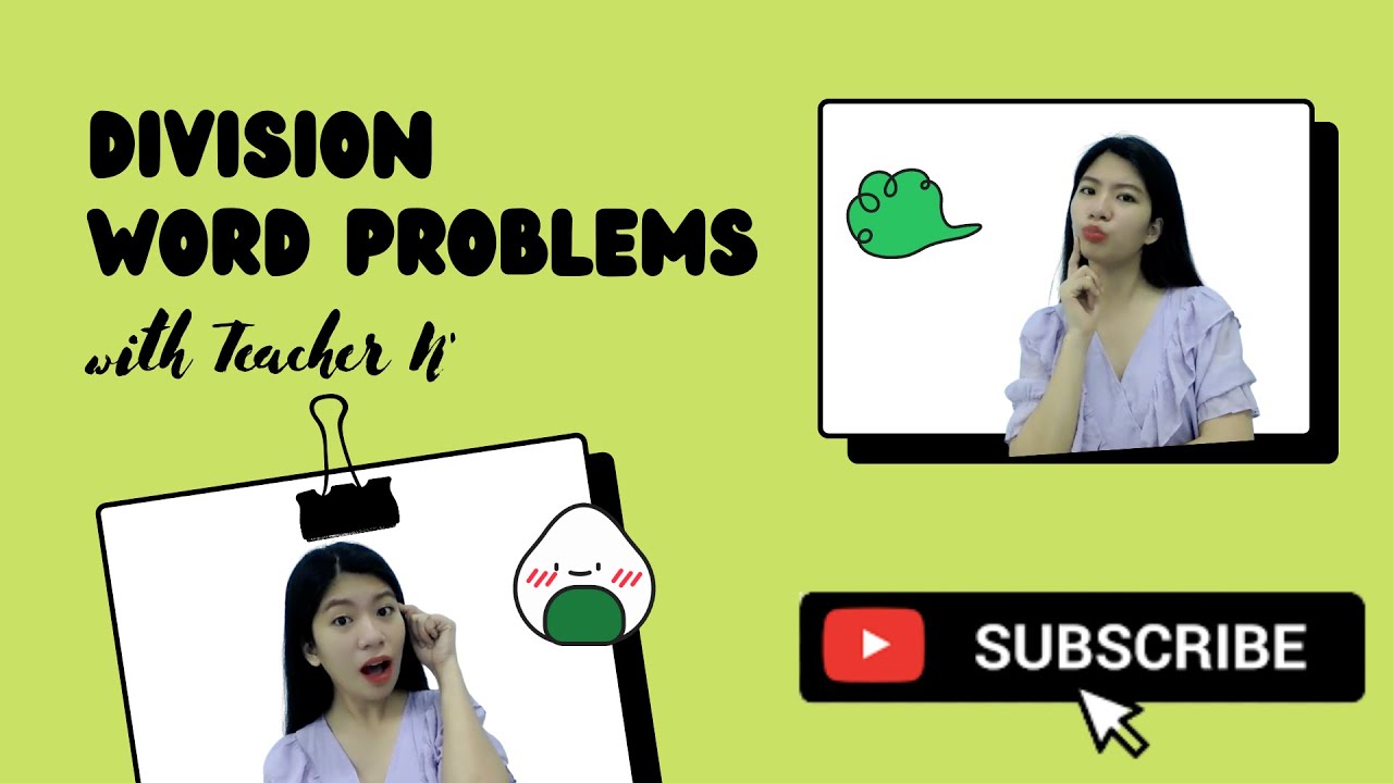 Division Word Problems for Grade 2 with Teacher N' - YouTube