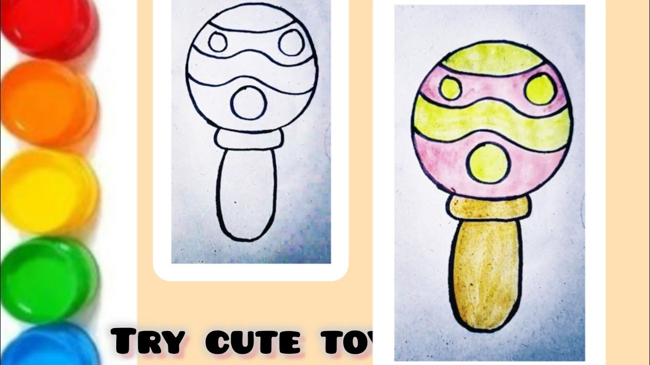 HOW TO DRAW CUTE TOY |KIDS DRAWING |COLOURING DRAWING ...