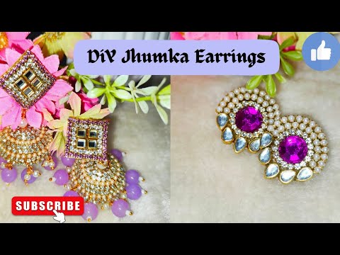 DiY Jhumka Earrings | How to make jhumka At home | Jhumka Tutorial | # ...