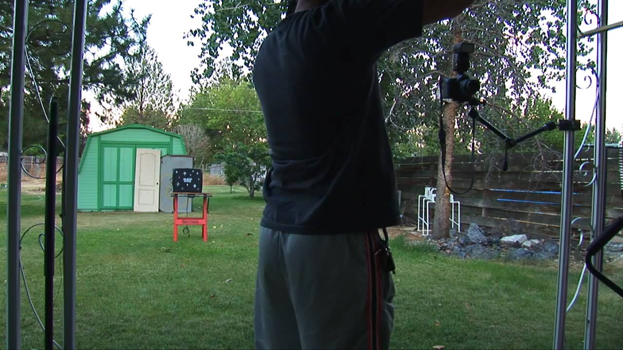 Test Firing the Bowtech Tomkat Compound Bow - YouTube