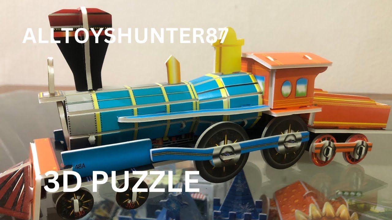 Build Speed Diy 3D Puzzle Train Model LX-666-49 Size:256x60x89mm ...