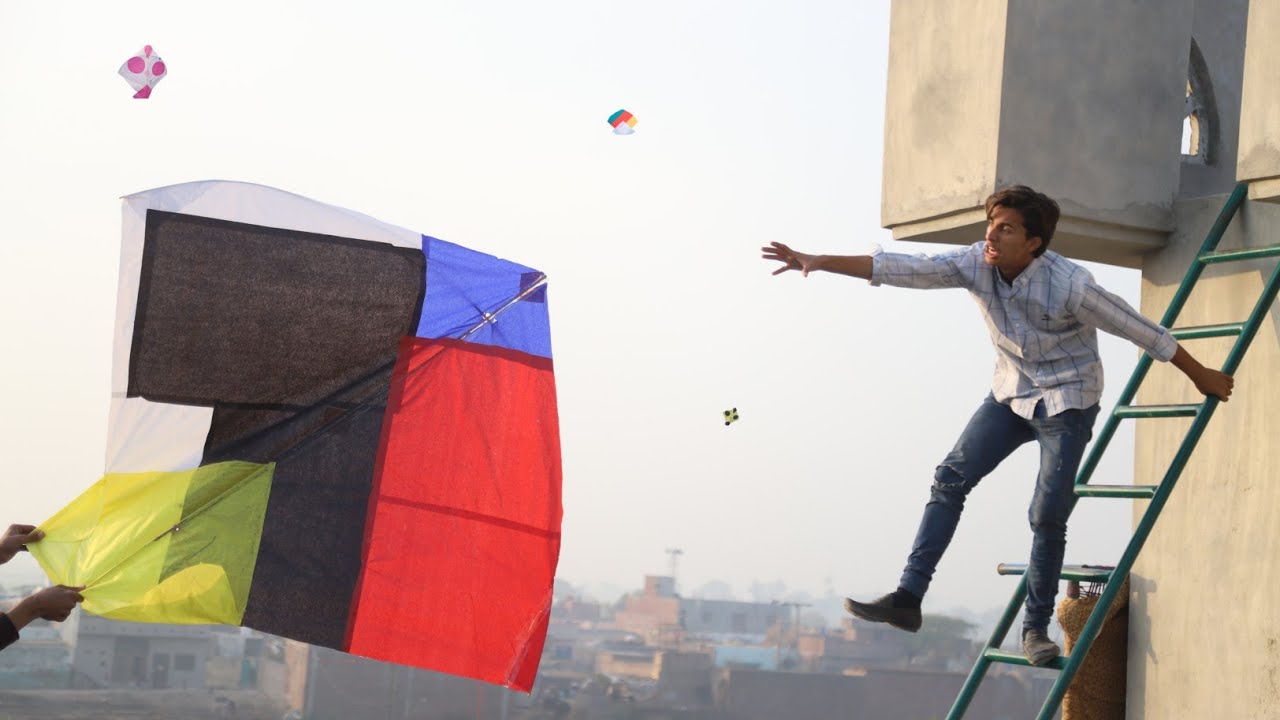 Kite Caught With Fish Hook | Usman Kite - YouTube