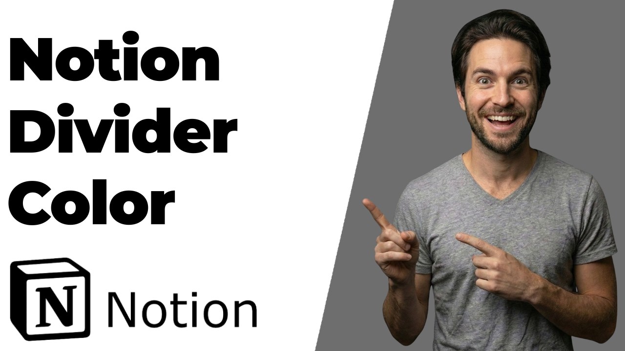 Notion Divider Color (2026 Easy Guide) - YouTube