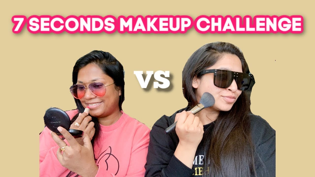 7 SECOND MAKEUP CHALLENGE !! FUNNY - YouTube