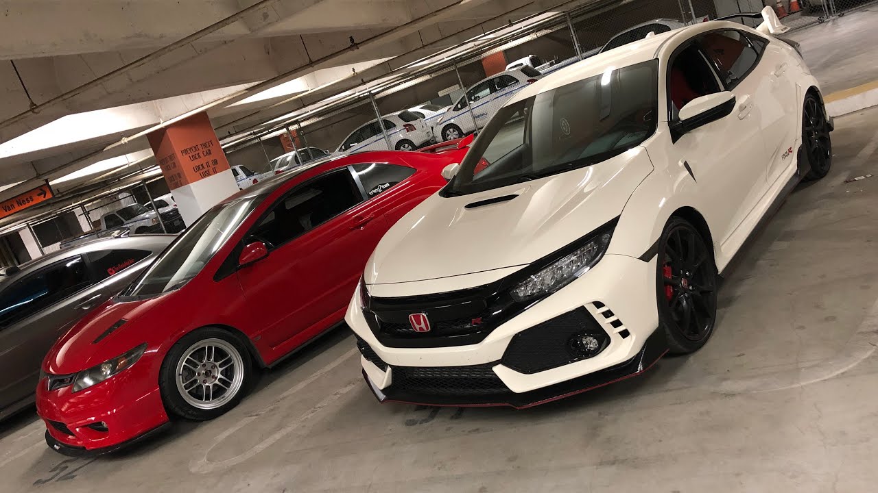 2018 Civic Type R vs Big Red - YouTube