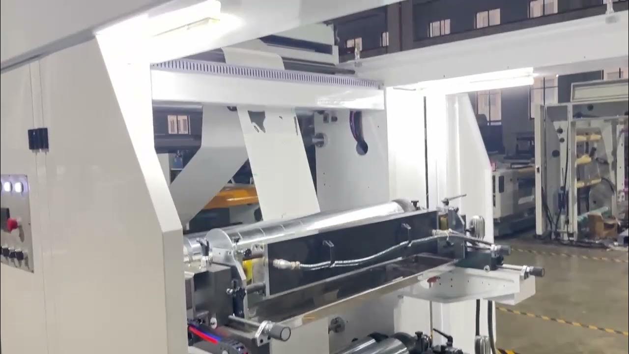 Roll printing with sheet cutting Machine 卷筒印刷 + 片张横切设备 - YouTube