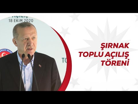 Şırnak’ta yapımı tamamlanan projelerin toplu açılış törenini gerçekleştiriyoruz.
