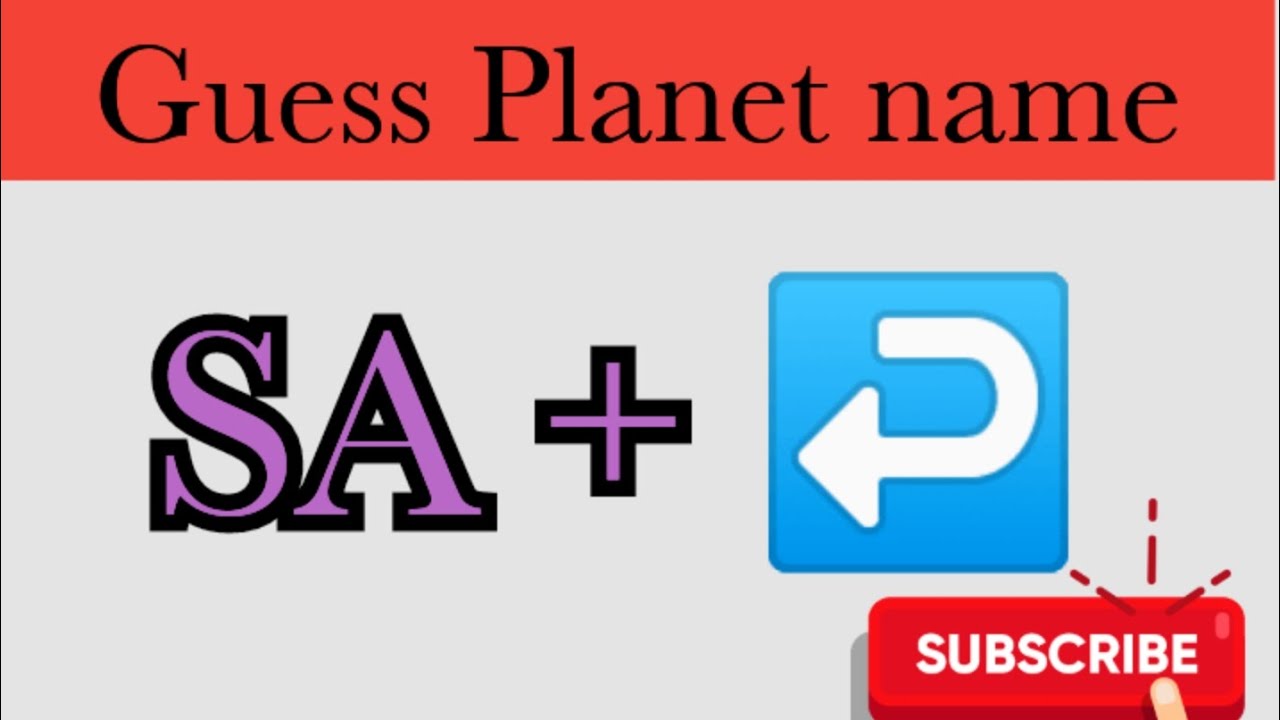 Guess the Planet Name from Emoji Riddles! 🌍🔍 Fun and Challenging Emoji ...