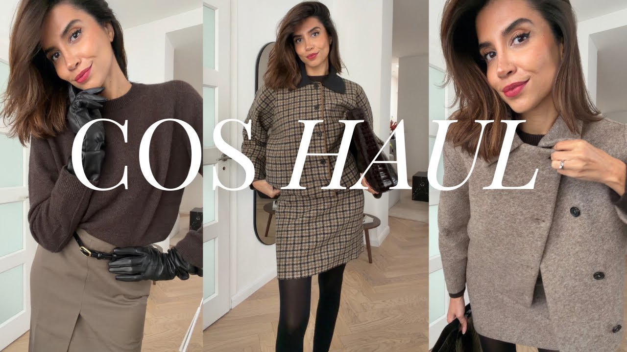 HUGE COS HAUL | THE LATEST PIECES WITH TRY-ONS | SARRA ROSE - YouTube