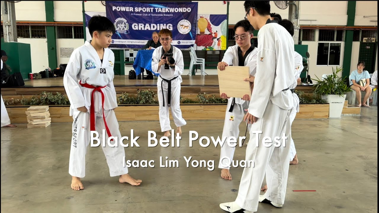 Isaac Lim Yong Quan's Black Belt Power Test, 10 Sep 2023 - YouTube
