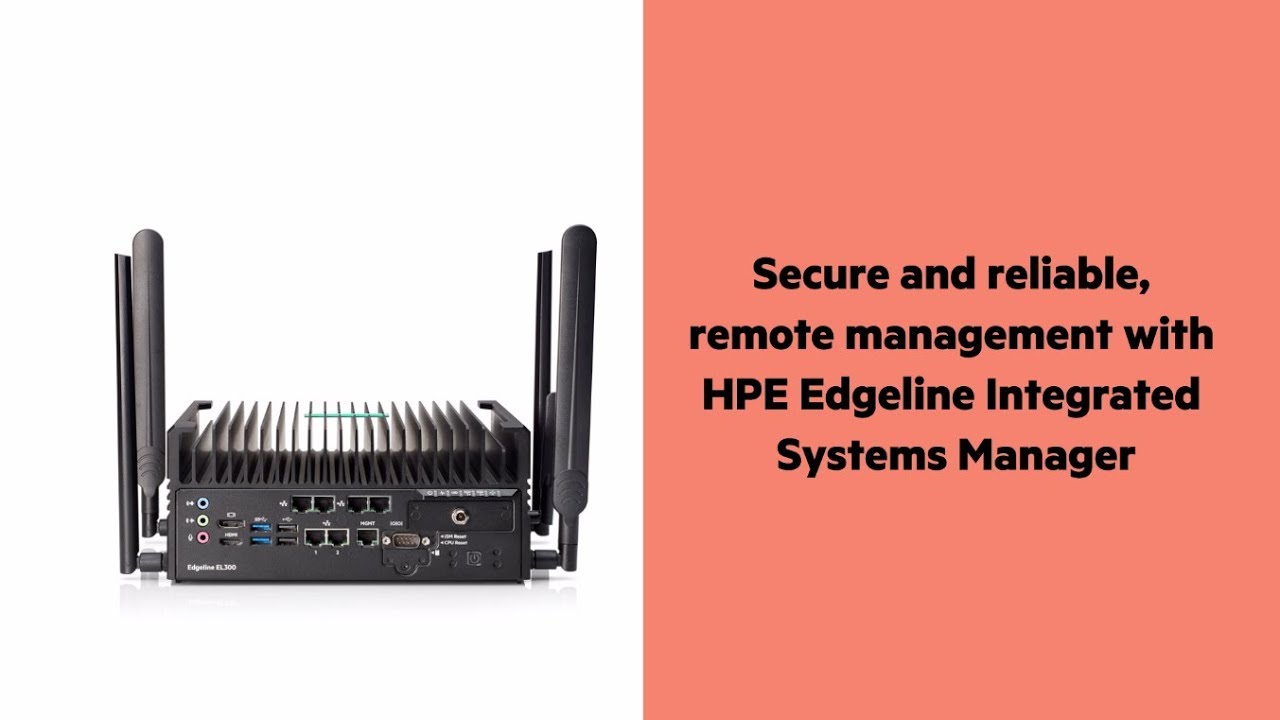 HPE Edgeline EL300: An ultra-converged, entry-level system - YouTube