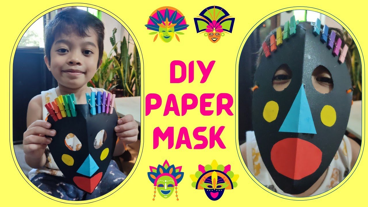 Grade 1 Papel na Maskara | Paper Mask #ChannelBrix - YouTube