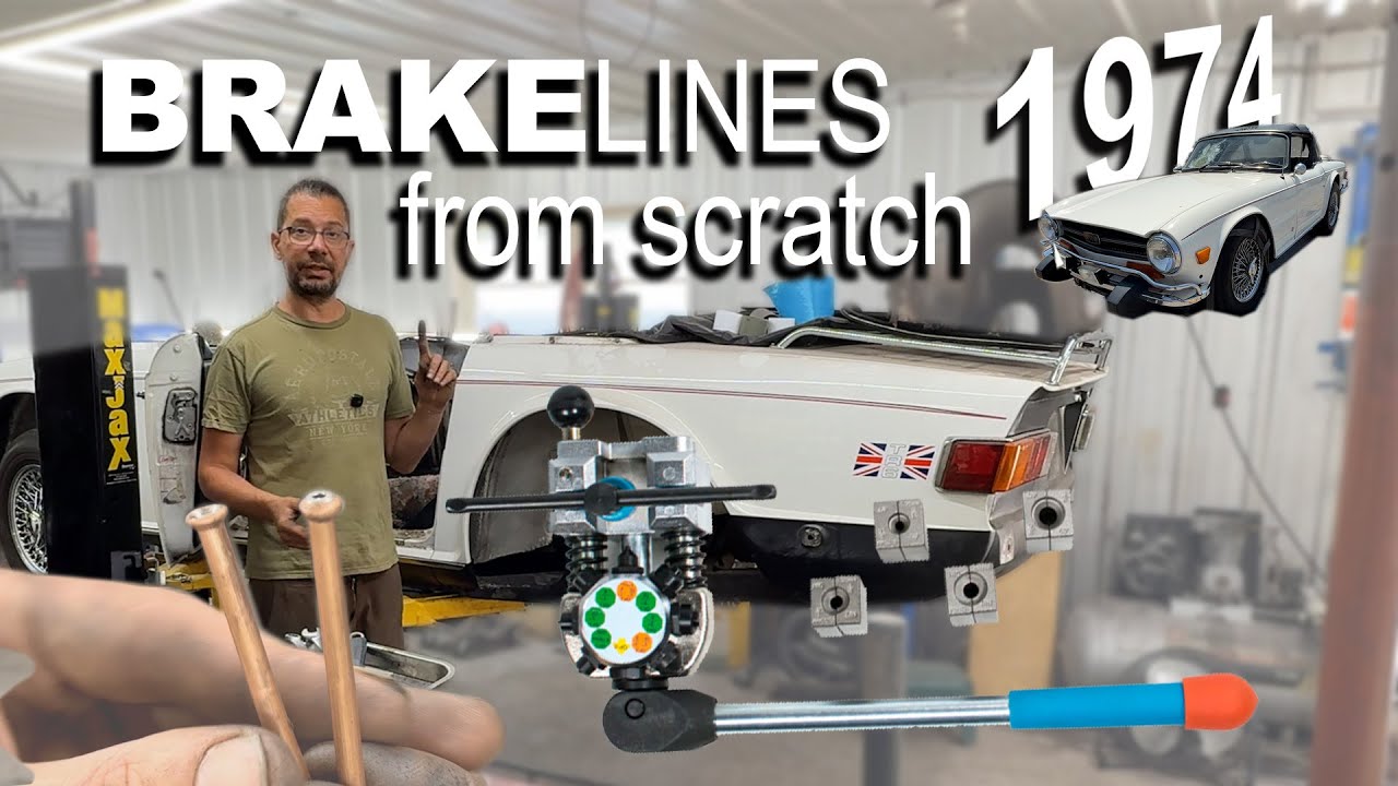 1974 TR6 FIREstoration - Part 10 - Brake lines from scratch - YouTube