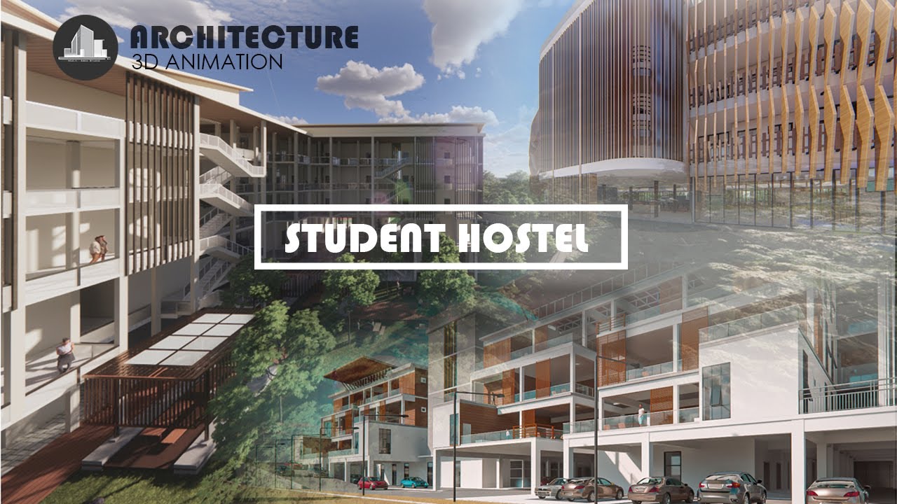 Student Hostel 3D Animation Walkthrough Video - YouTube