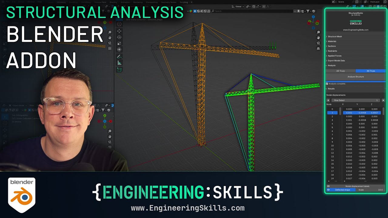 Structural Analysis Blender Addon - Development and Release Update - YouTube