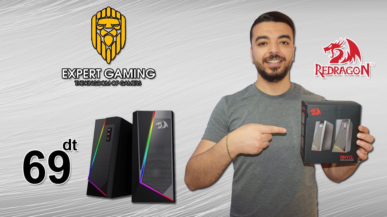 Unboxing & Reviews Redragon Anvil RGB Gaming Speakers | مراجعة - YouTube