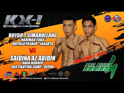BOYGO T SIMANULLANG VS SAIDINA AZ ABIDIN K1 RULES 59 KG KX 1 SERIES #4
