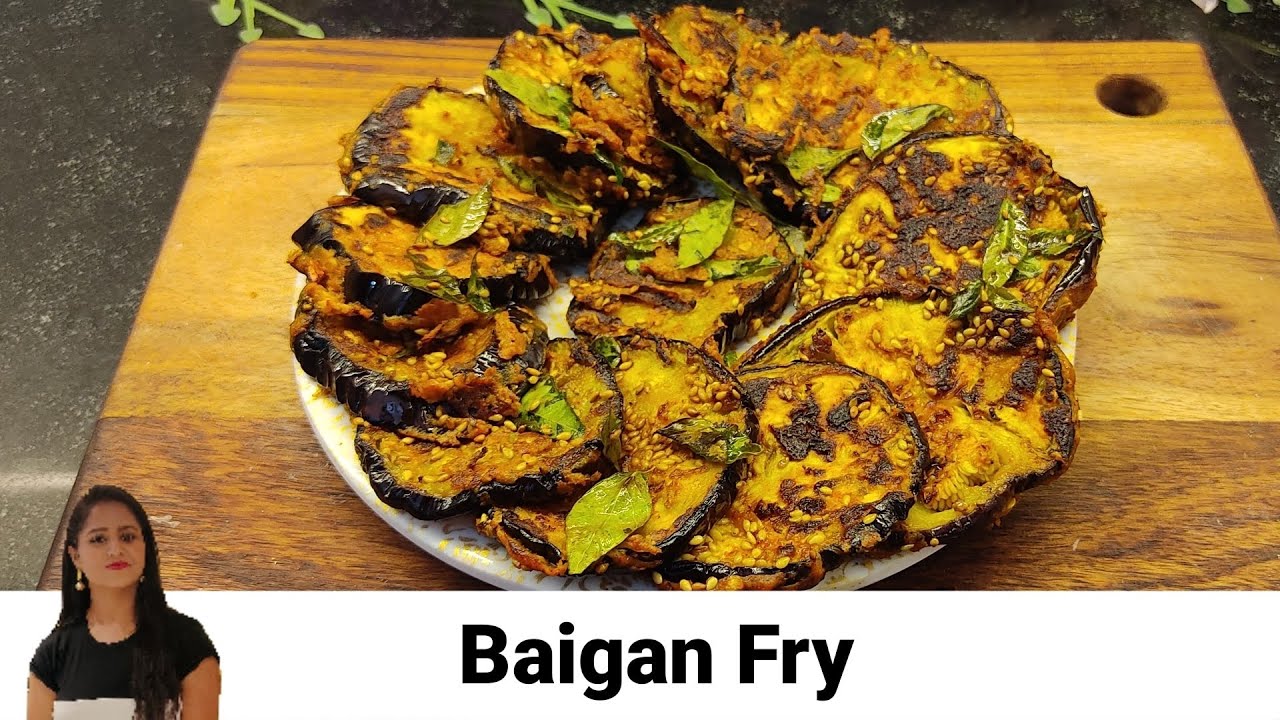 Baigan Tawa Fry Recipe | Brinjal Fry | How to Make Crispy Baigan Fry ...