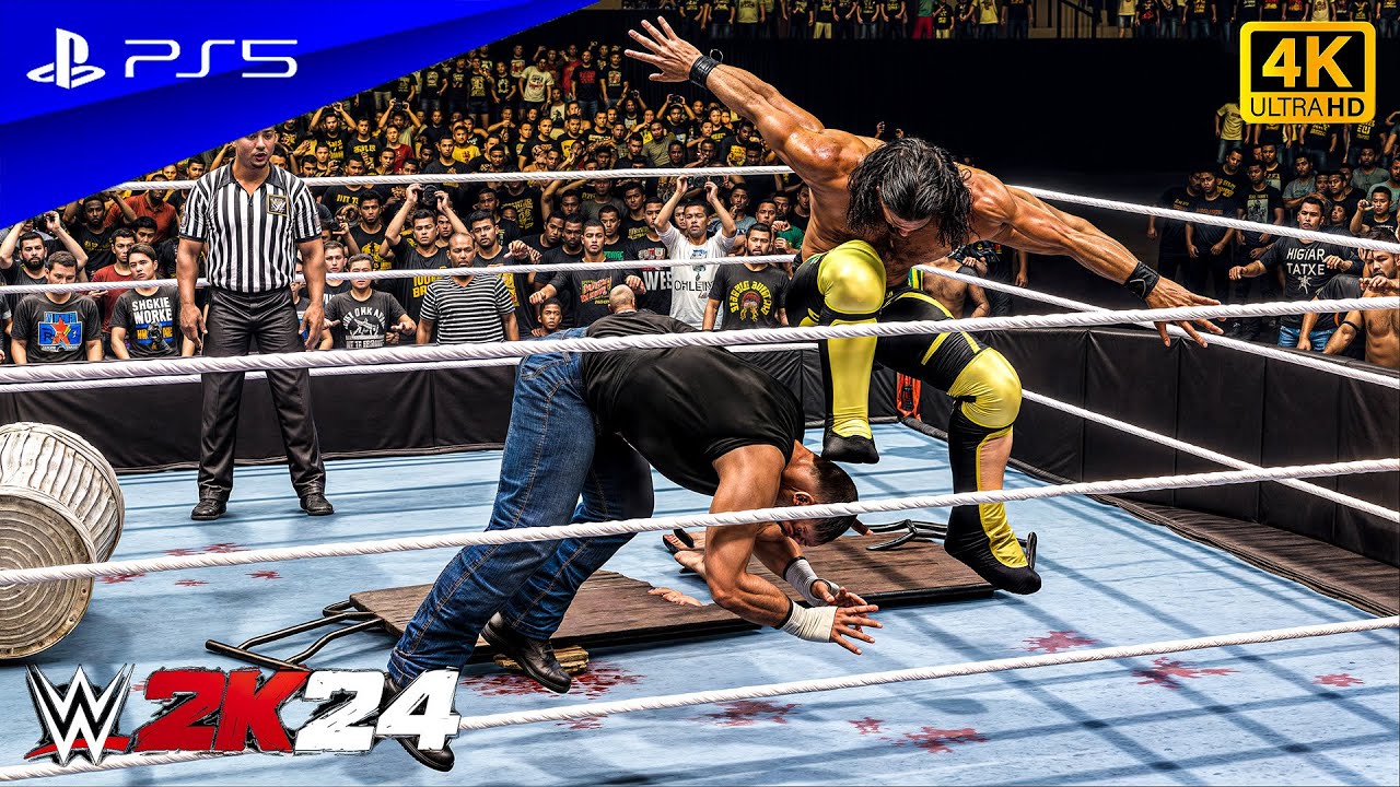 WWE 2K24 - Seth Rollins vs. Dean Ambrose | Street Fight Match at Money ...