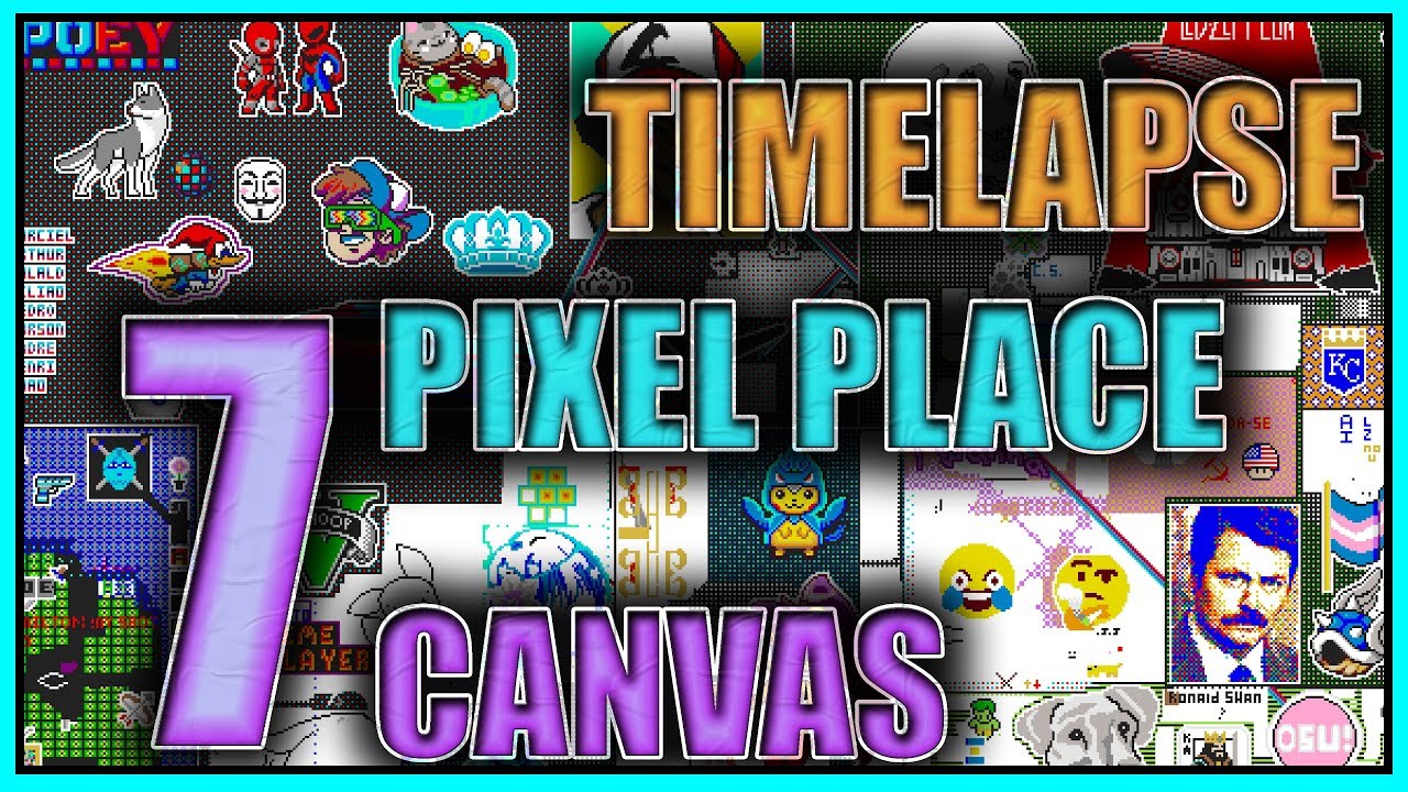 PIXEL PLACE - CANVAS 7 - TIMELAPSE - YouTube