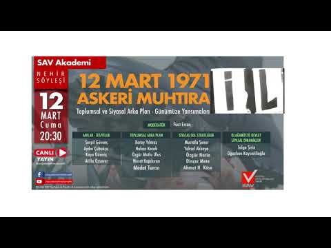 Nehir Söyleşi: 12 Mart 1971 Askeri Muhtıra Tanıtım Görseli