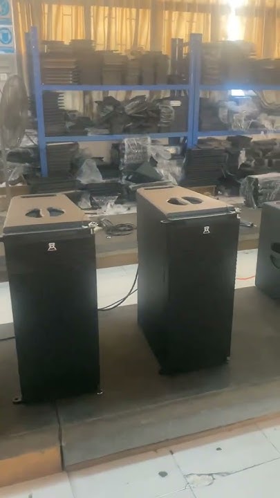 CVR Audio powered line array - YouTube