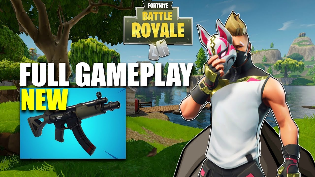 FORTNITE - *Full Gameplay* NEW SUBMACHINE GUN (Fortnite Battle Royale ...