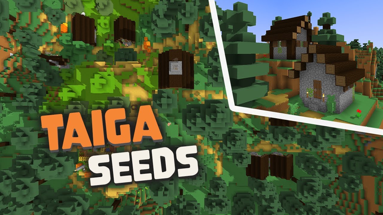 Best Taiga & Giant Tree Taiga Seeds for Minecraft | Java Edition - YouTube