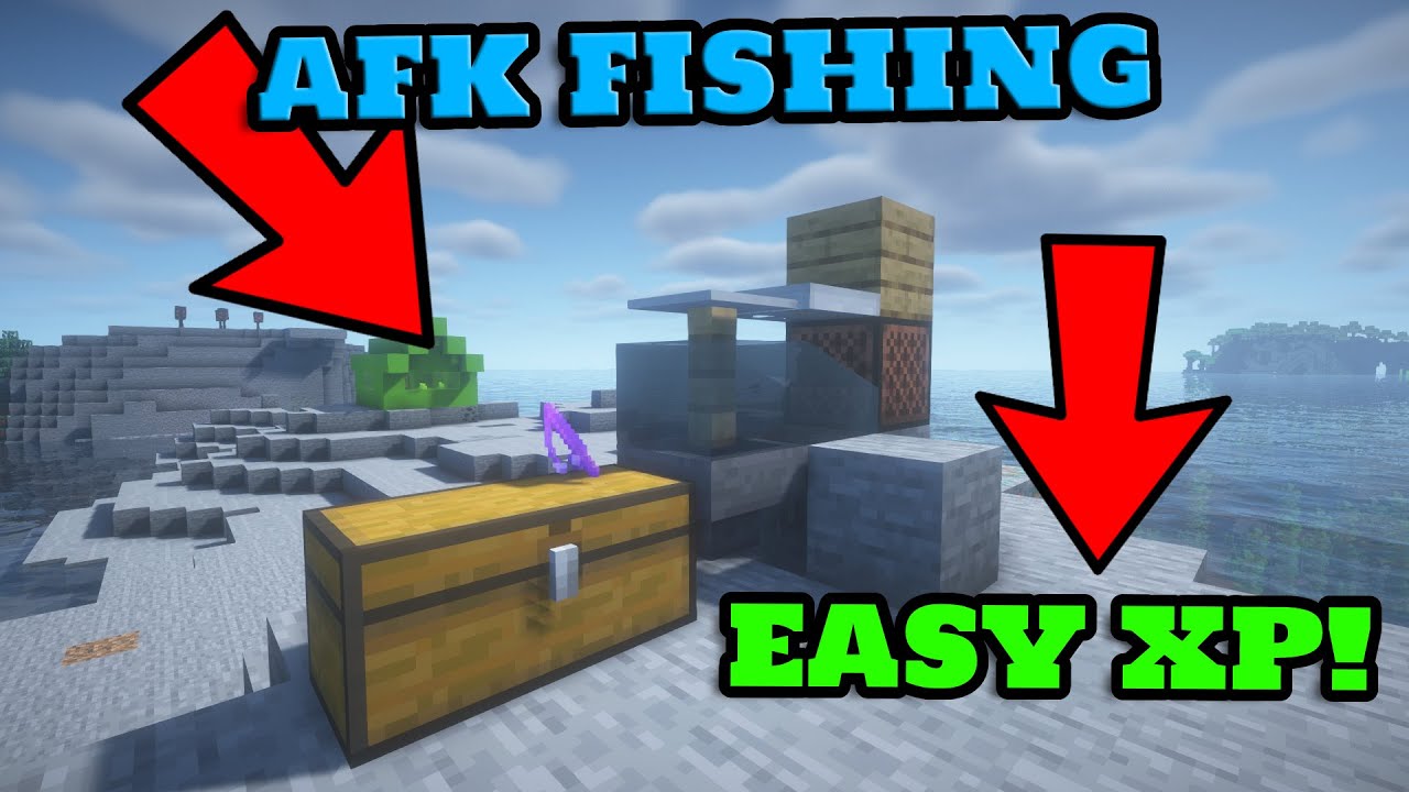 How to make an AFK fishing farm in Minecraft (Easy XP!) - YouTube