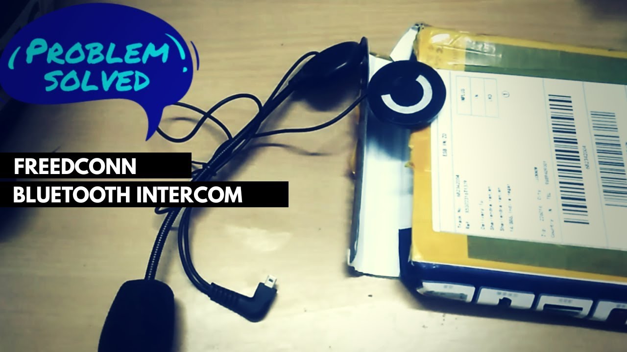 Freedconn Bluetooth intercom || problem solved - YouTube