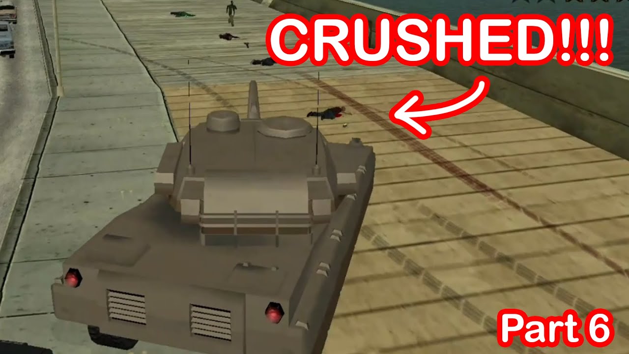 GTA SA Tank Run Over, Massacre, and Rampage Part 6 in Los Santos - YouTube
