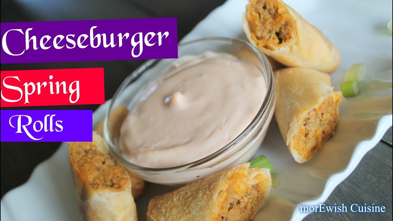 Cheeseburger Spring Rolls 🍔💗🥡 | How to shape Spring rolls 🥢 Ramadan ...