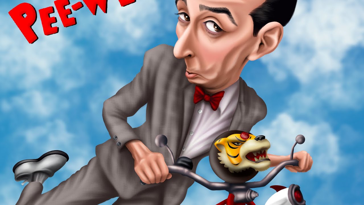 Pee wee Herman digital caricature art time lapse - YouTube