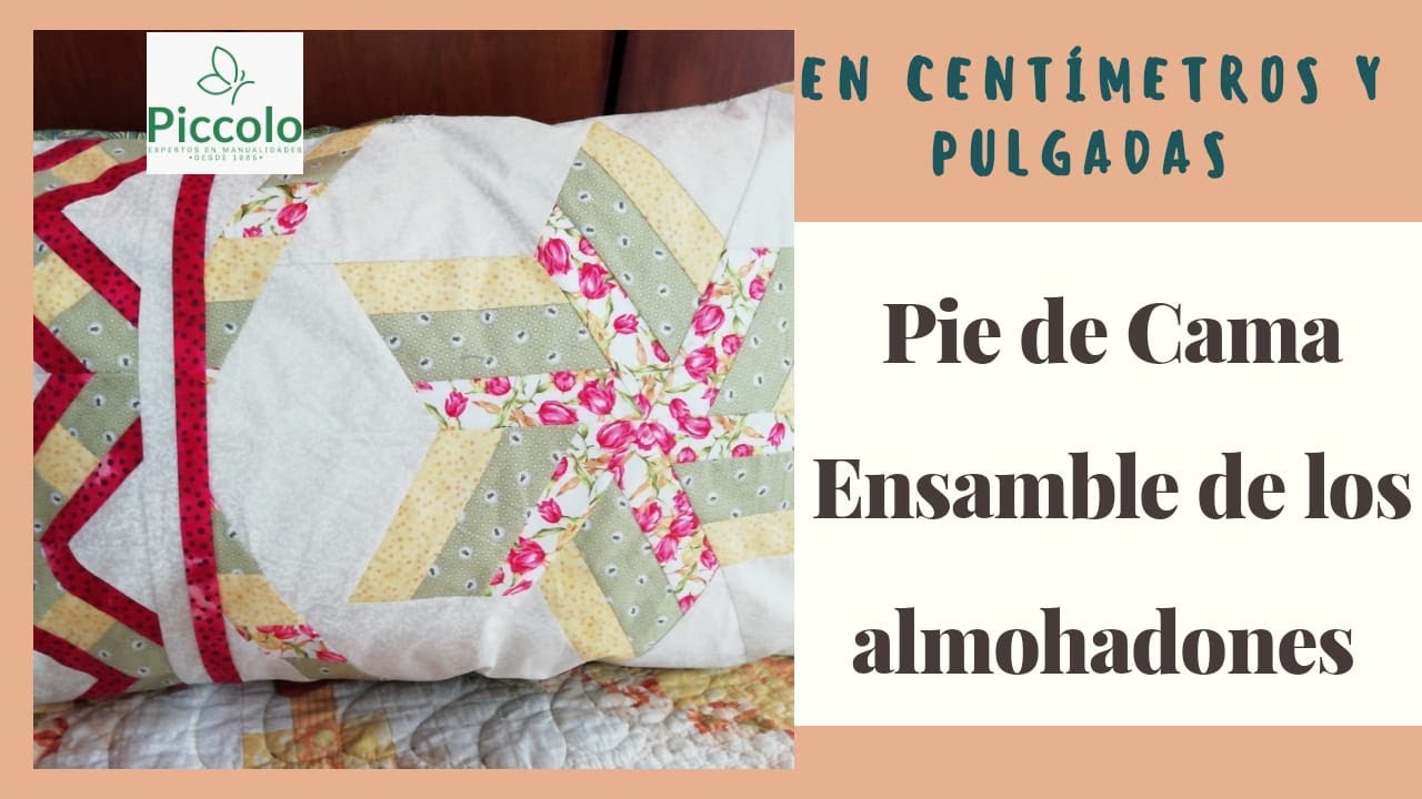 Ensamble del almohadón en Patchwork - YouTube