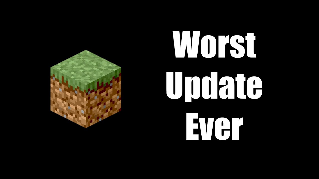 the worst minecraft bedrock edition update ever - YouTube