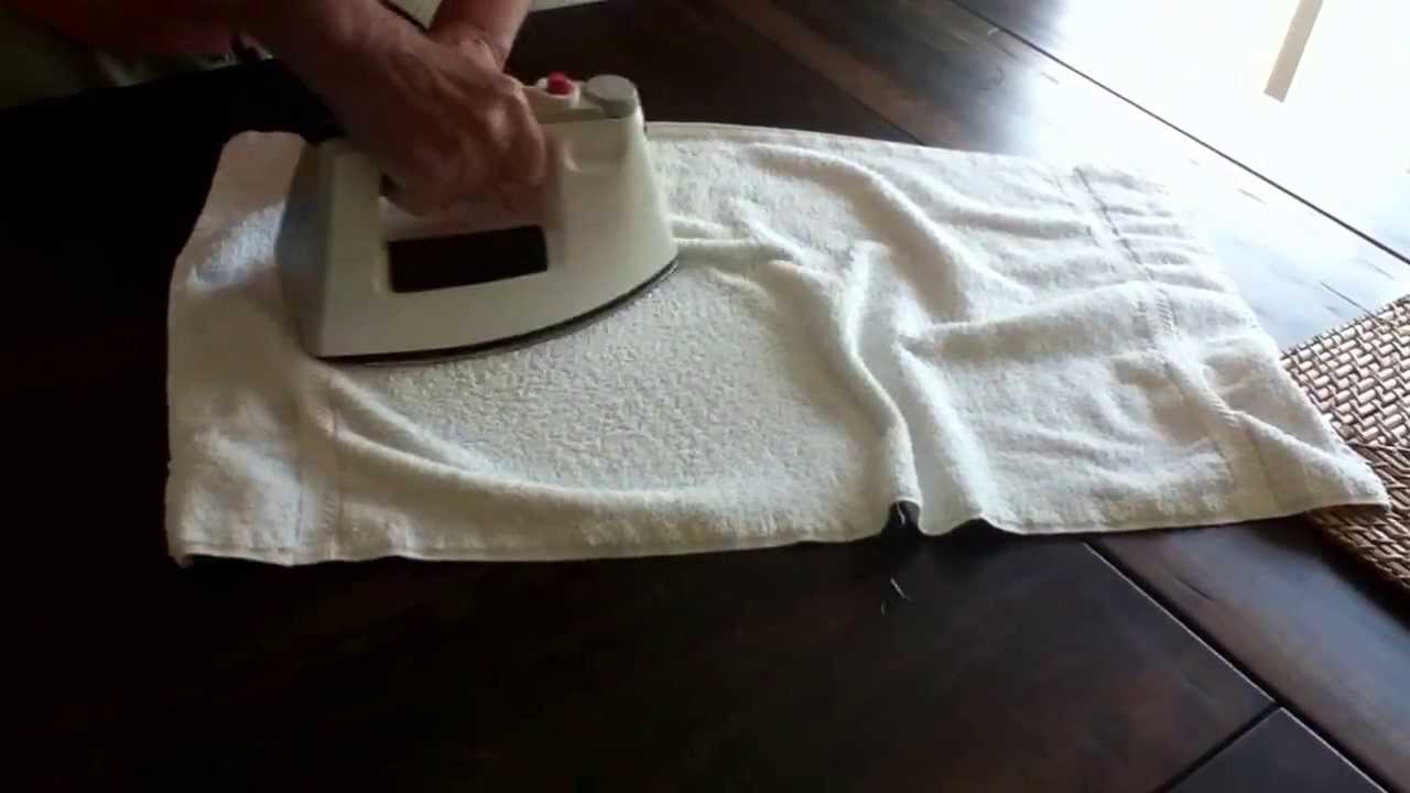 How to get rid of a steam mark on your table - YouTube