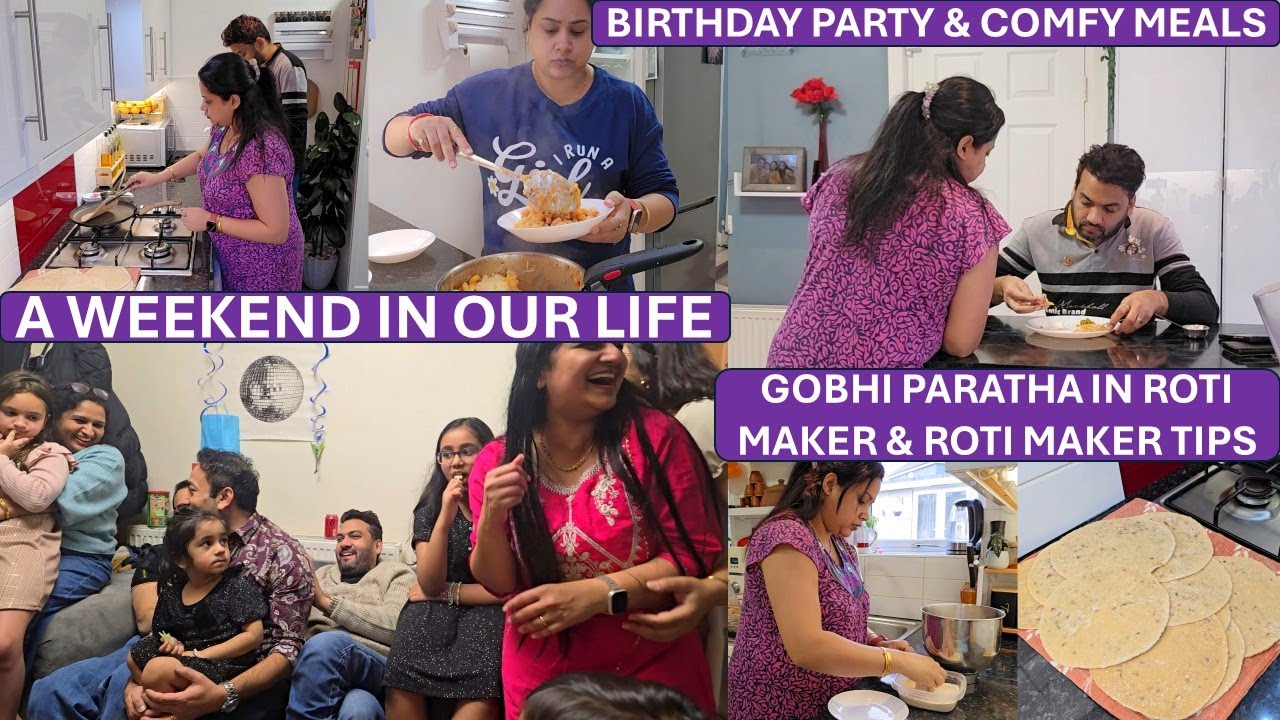 WEEKEND VLOG - Party At Friend's New Home & Family Fav Meals | Stuffed ...