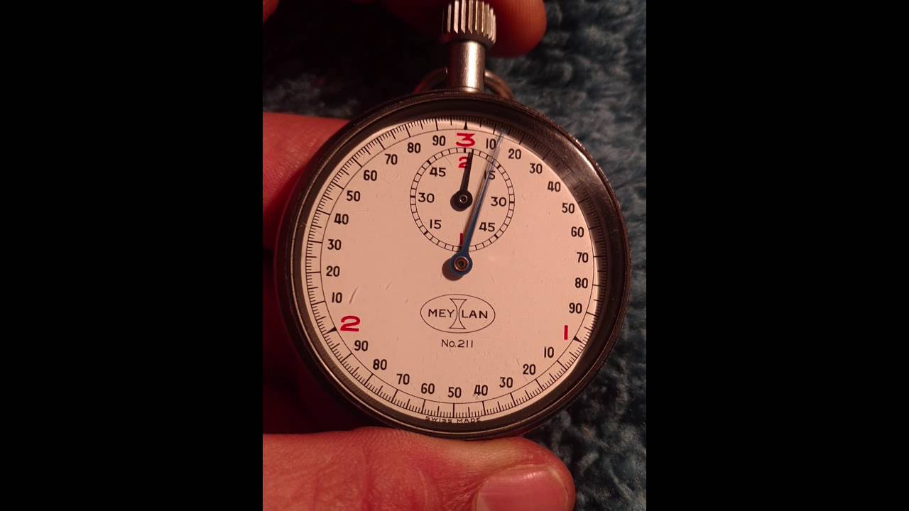 Vintage Meylan stopwatch model no. 211 - YouTube