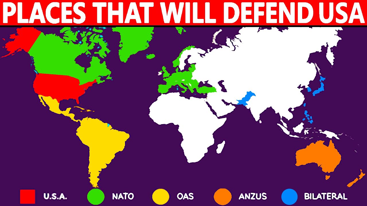 The Map Of Countries In Oas