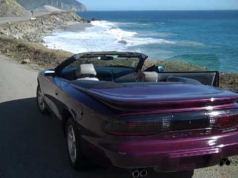 Rare Medium Dark Purple 1995 Firebird Formula Convertible at Point Mugu ...