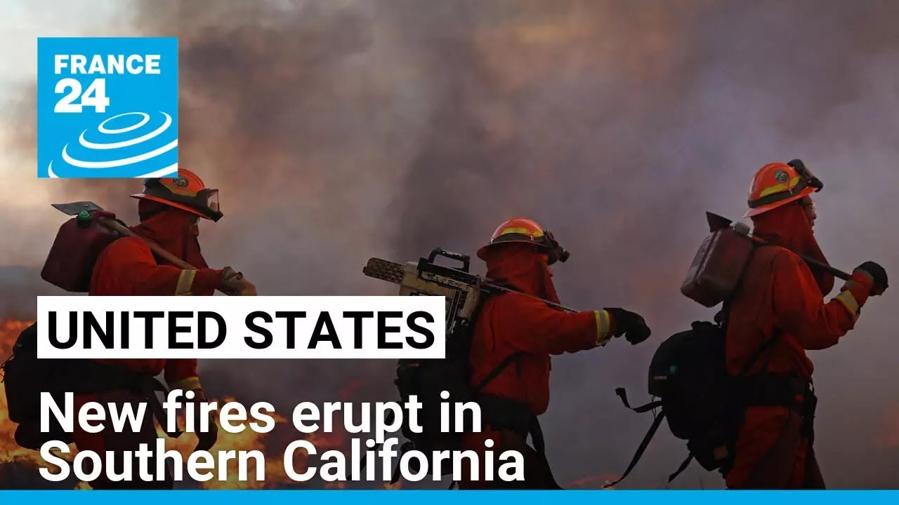 Firefighters slow spread of fire north of LA, while new fires erupt in ...