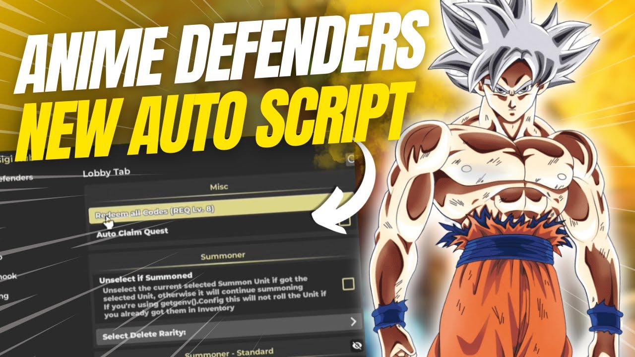 Unlock Ultimate Power! Roblox Anime Defenders Script New | Auto Click ...