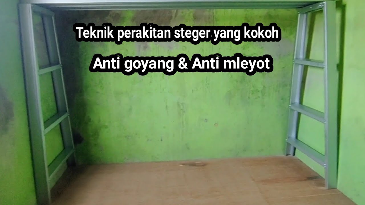 Cara membuat steger yang kokoh dari kanal C baja ringan (part 1) - YouTube