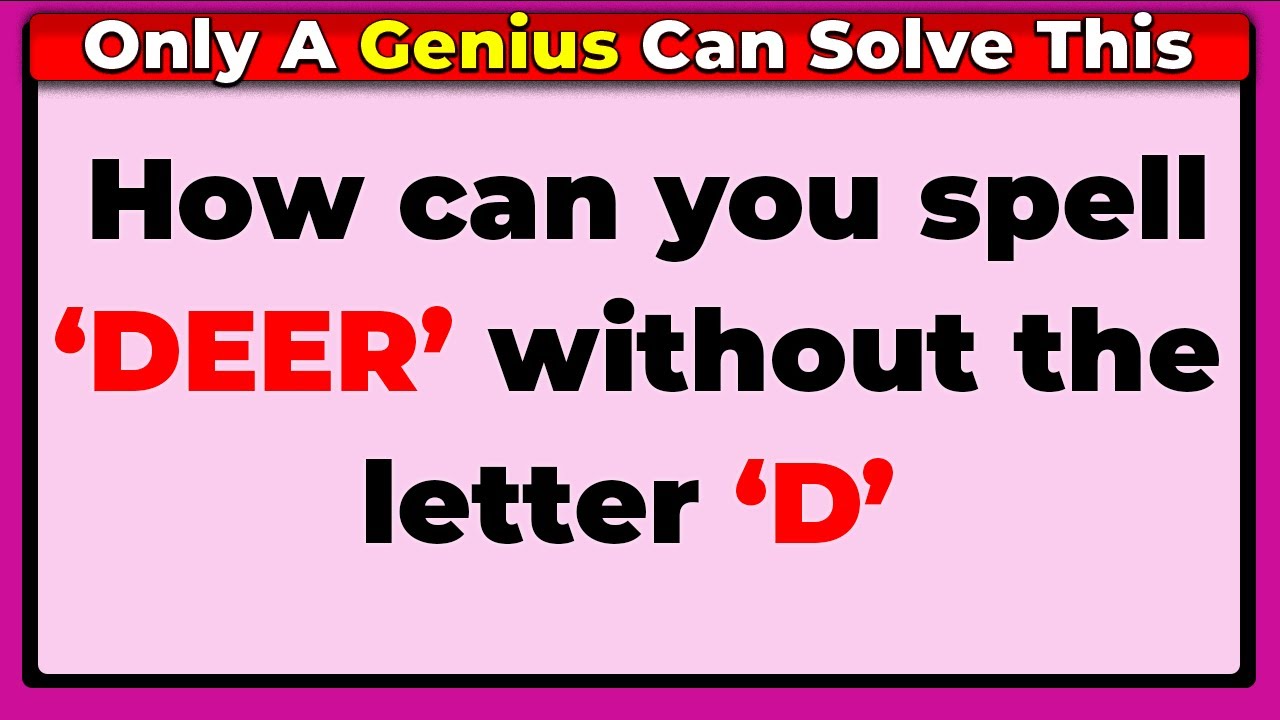 30 Hard Tricky Riddles That Will Boost Your Thinking Skills || Only a ...