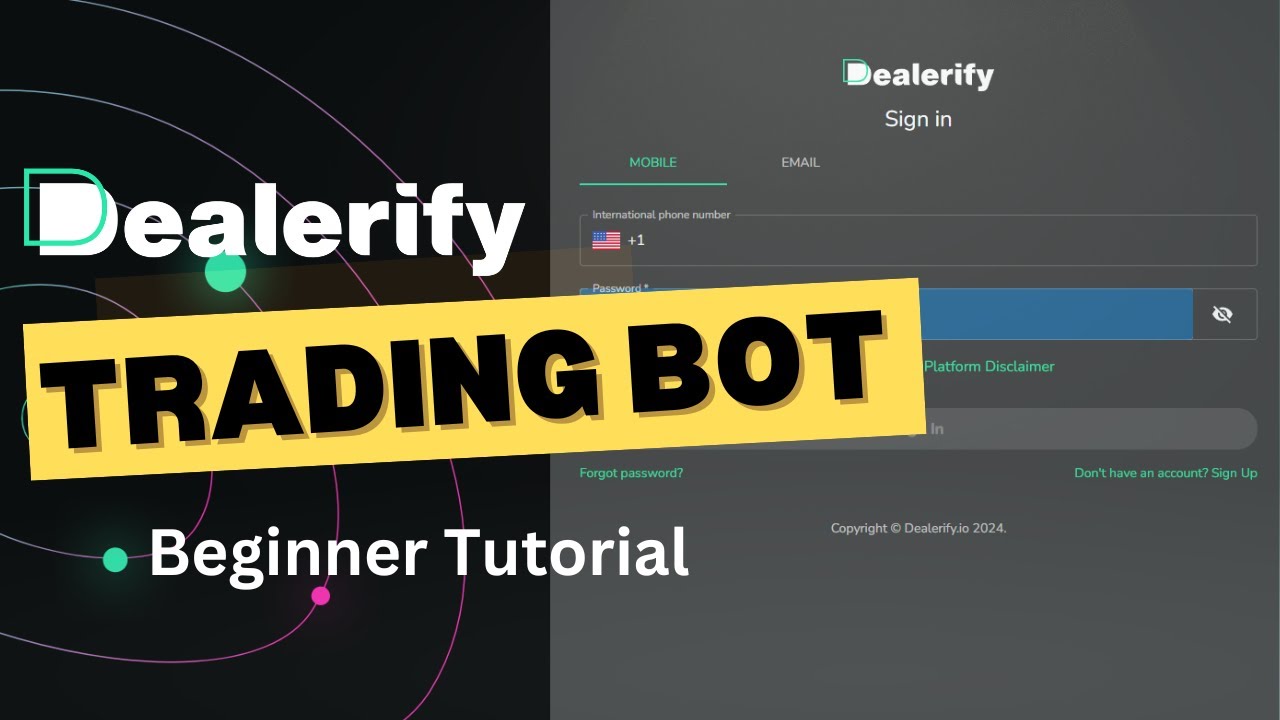 Dealerify Trading Bot Beginner Tutorial #dealerify # ...