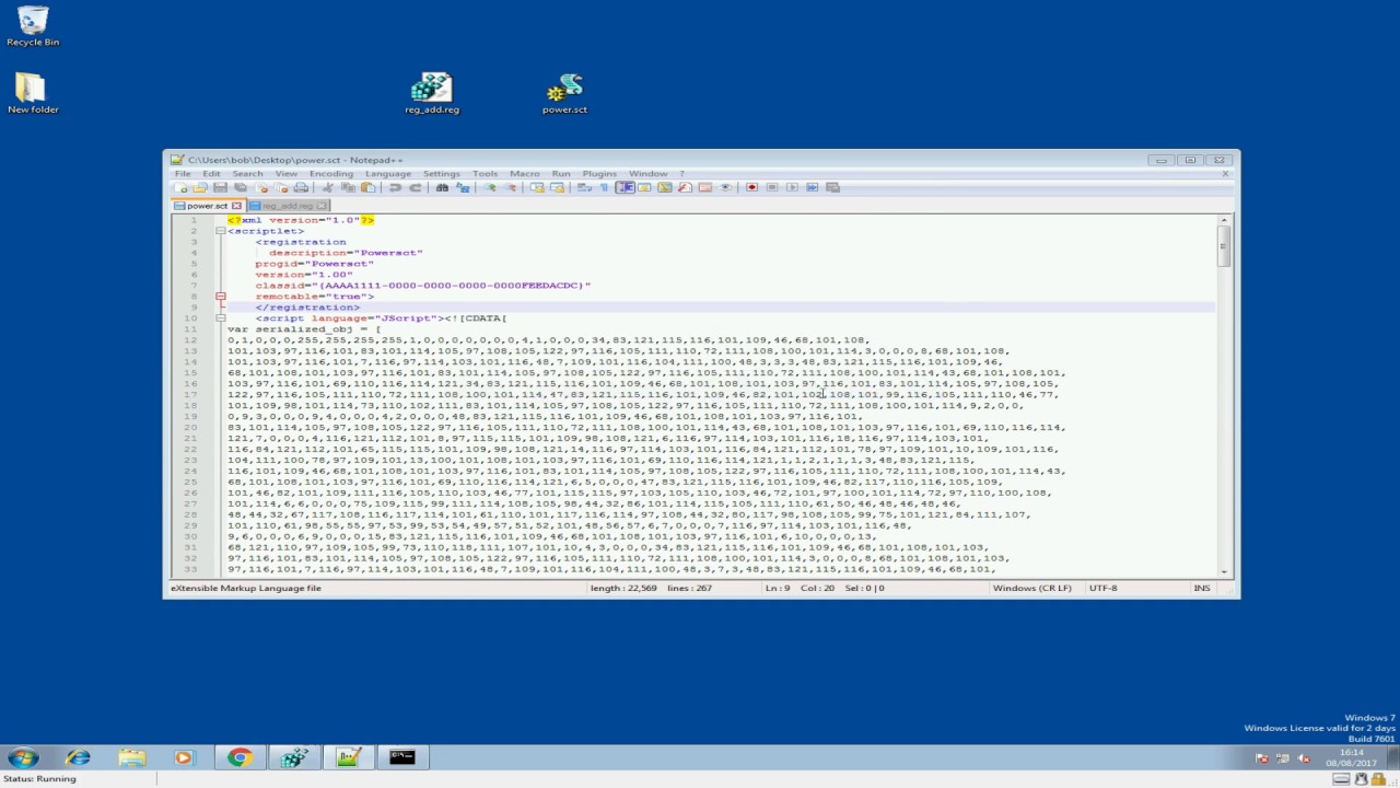 xwizard.exe - remote .sct execution - YouTube