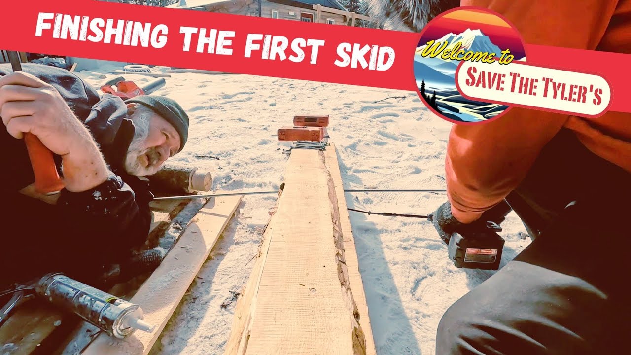 Off The Grid Alaskan Homesteading | Finishing the first skid - YouTube