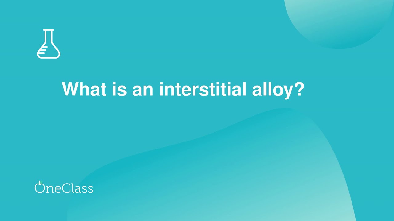 What is an interstitial alloy? - YouTube