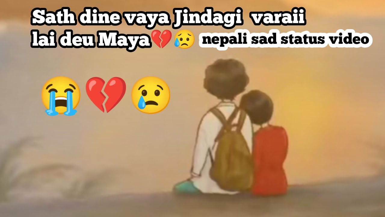 Sad status😭💔nepali sad shayari 😥nepali sad status|broken💔 heart|man ...